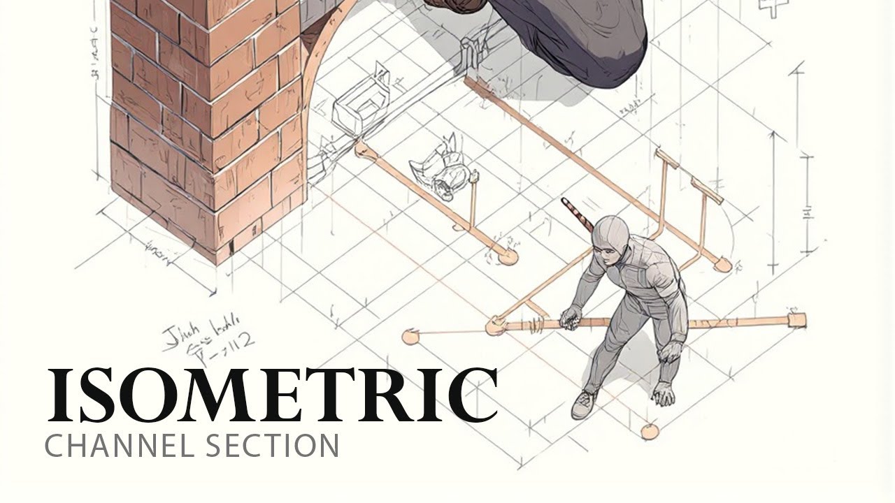 Channel Section in Isometric - YouTube
