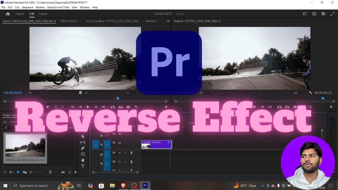 How to Create a Reverse Effect in Premiere Pro | Easy Tutorial 🎥 - YouTube
