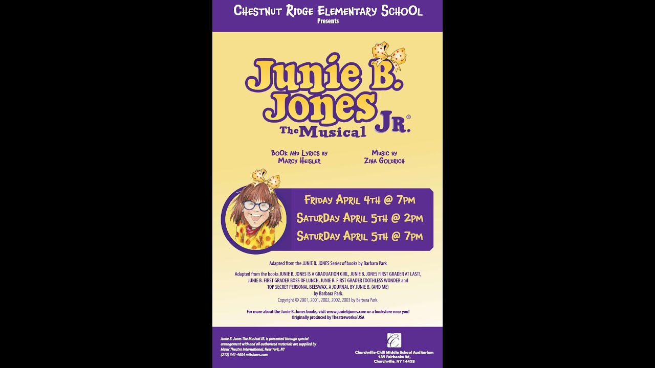 Junie B. Jones The Musical JR. | Chestnut Ridge Elementary School - YouTube