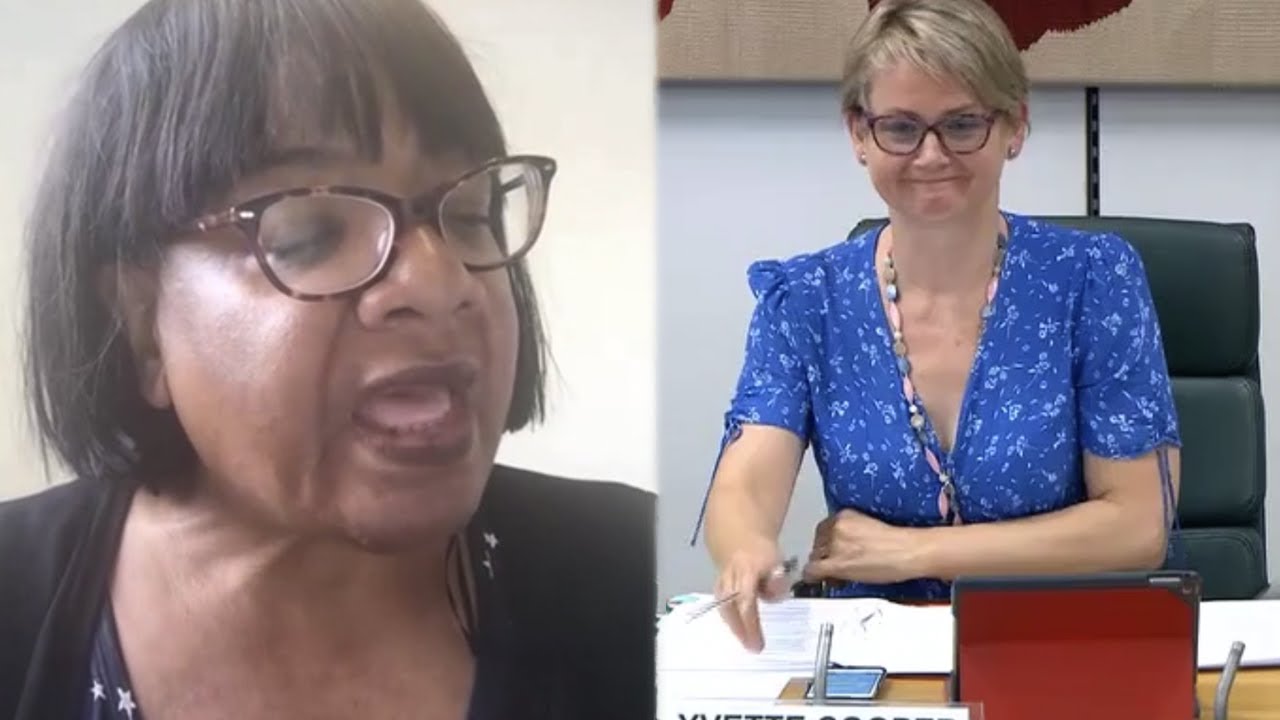 Labour MPs caught laughing at Diane Abbott's Zoom gaffe - YouTube