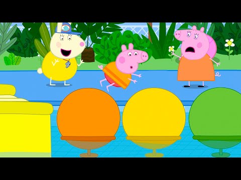 Peppa Pig's NEW Water Obstacle Course! 💦 Swimming Water Park Race 🐽Tales | 17 Minute | Full Episodes