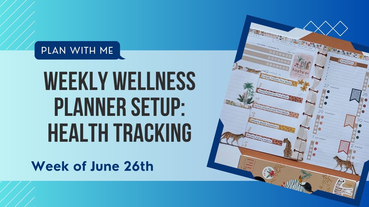 Weekly Wellness Planner Set Up - Health Tracking | Happy Planner ...