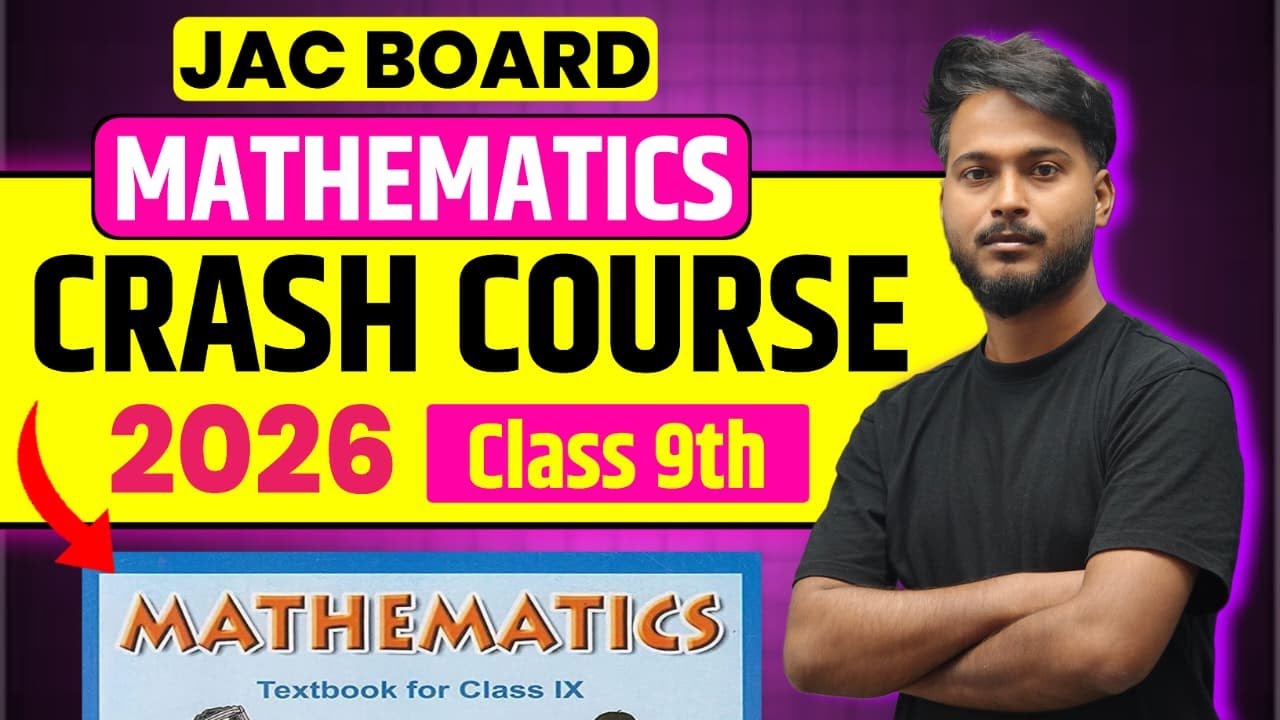 JAC Class 9th crash course 2026 Maths By- Pintu sir ( Learning Classes ...