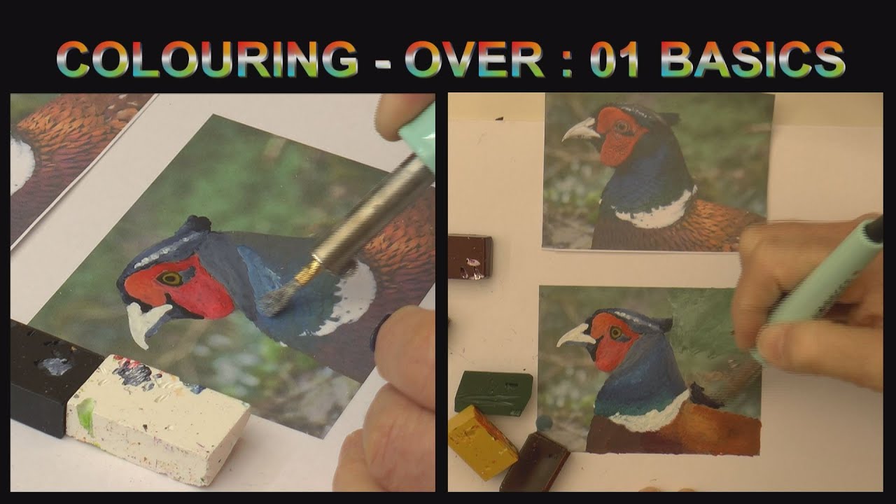 Colouring-over : 01 basics - YouTube