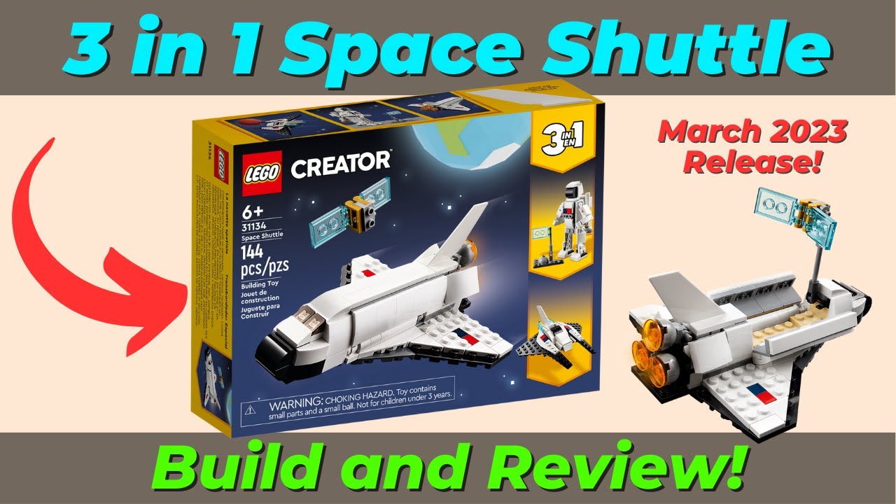 LEGO Creator Space Shuttle 3 in 1 (31134) - YouTube