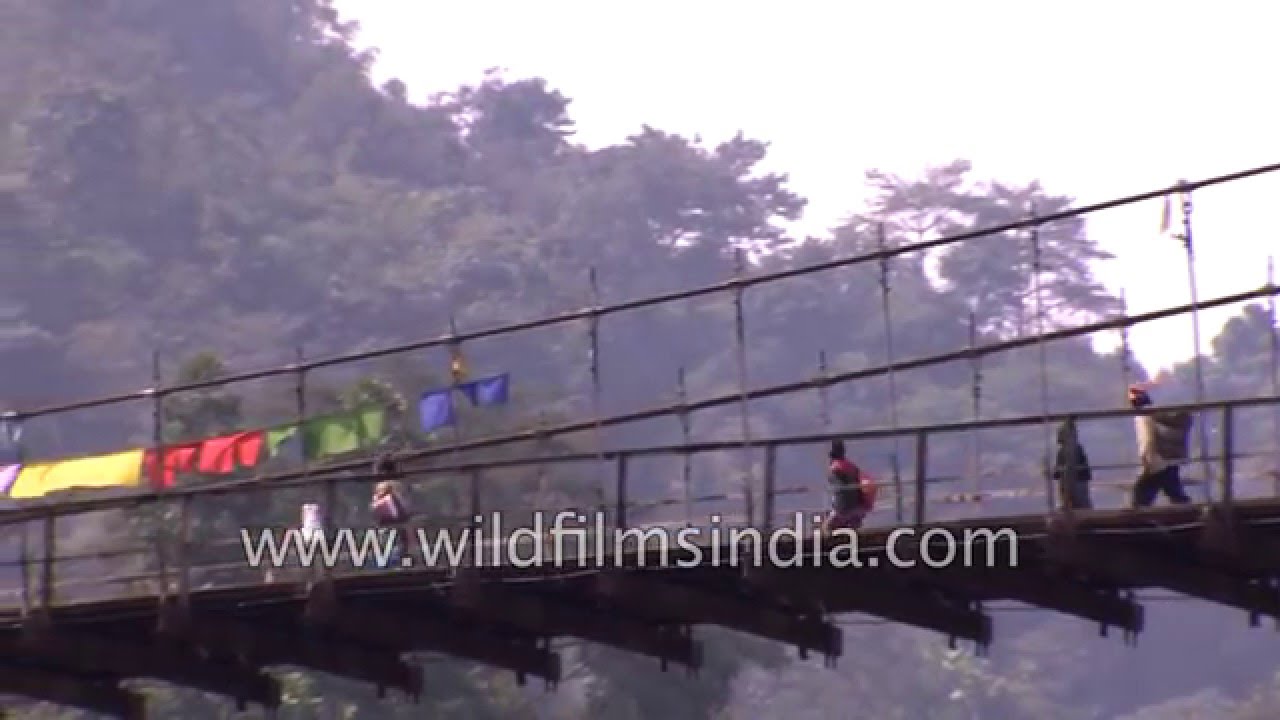 Bridge over the River Rangeet in Sikkim - YouTube