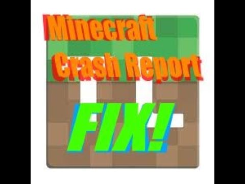 Minecraft Crash Report FIX ! CZ - YouTube