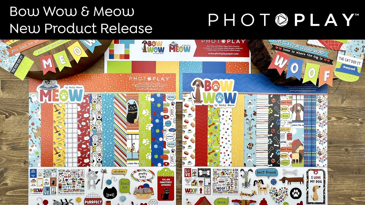 Bow Wow & Meow Collections | PHOTOPLAY PAPER - YouTube