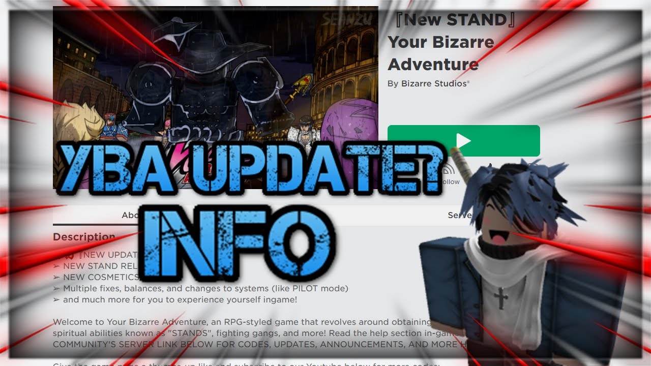 [YBA] INFOS on next YBA UPDATE! - YouTube
