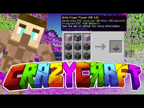 Creating The MK14 Power Flower In Minecraft CRAZYCRAFT - YouTube