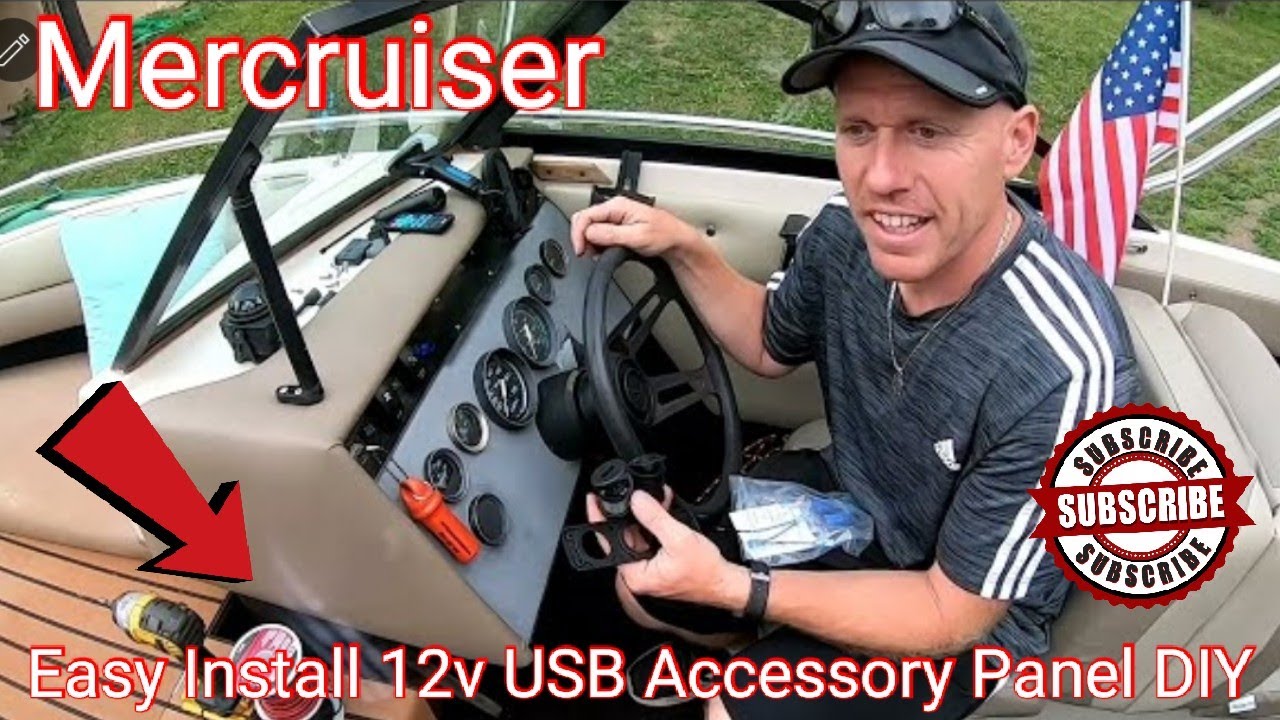 12 Volt Boat USB Accessory Panel Install - YouTube