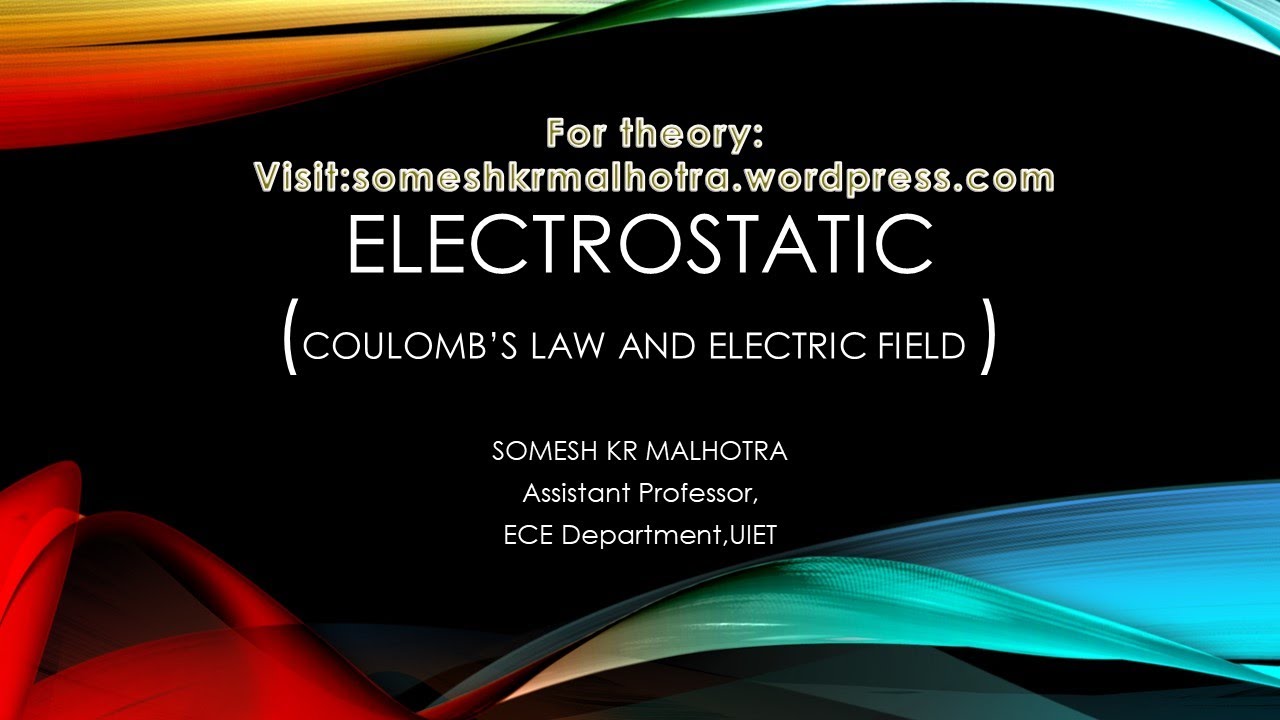 Electrostatic:Coulomb's law and Electric Feild - YouTube