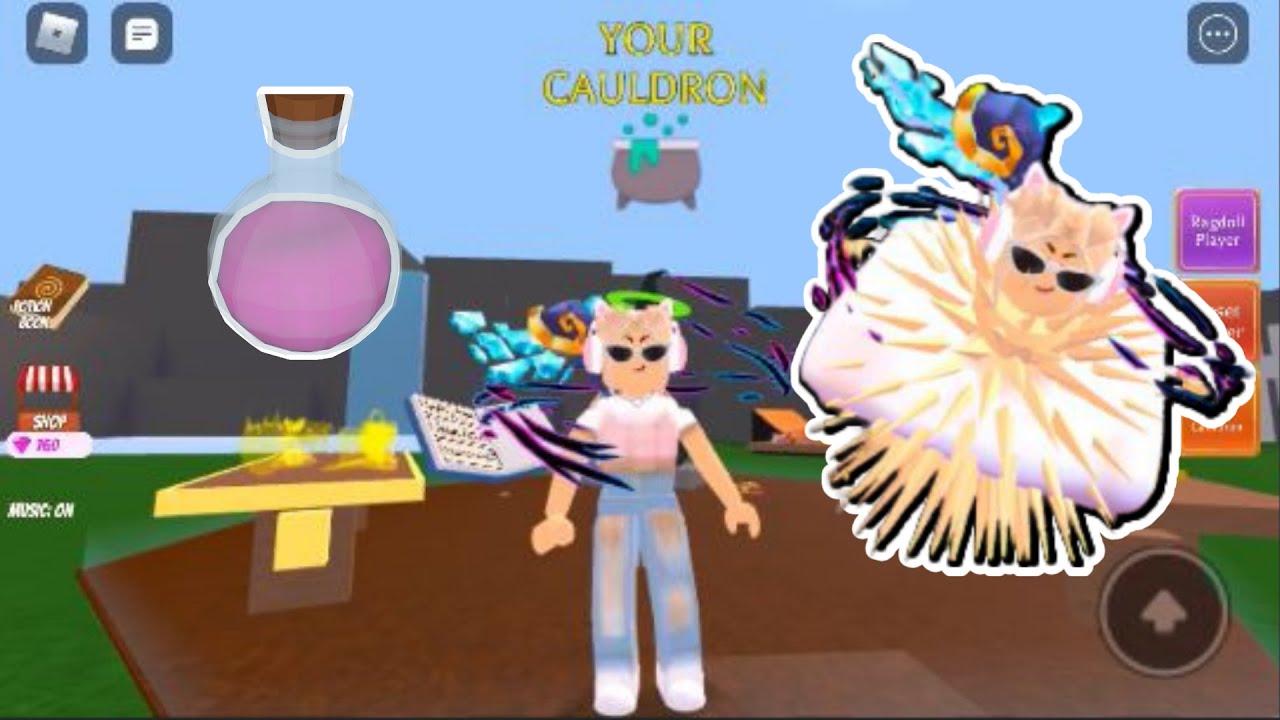 How to make GLOW and PUFFER FISH potion - Wacky Wizards Roblox - YouTube