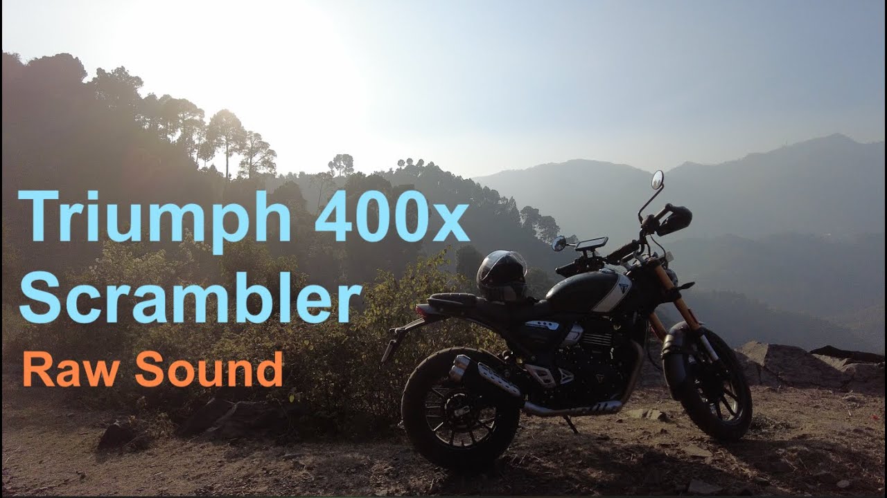 Triumph 400x Scrambler Raw Sound Symphony on Twisted Mountain Roads ...