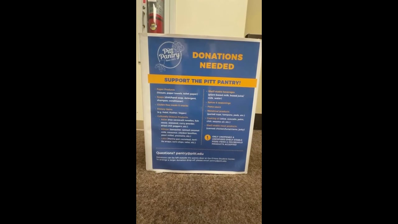 Check out the Pitt Pantry Today! - YouTube