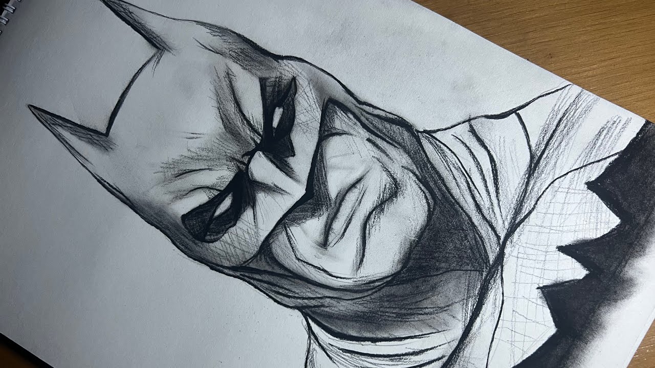 Incredible Batman Charcoal Drawing: Mastering Pencil Sketch Techniques ...