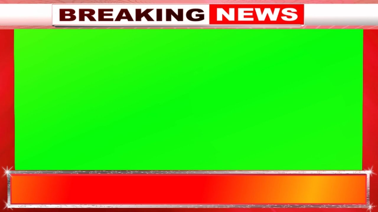 Green screen Breaking News Template | - YouTube