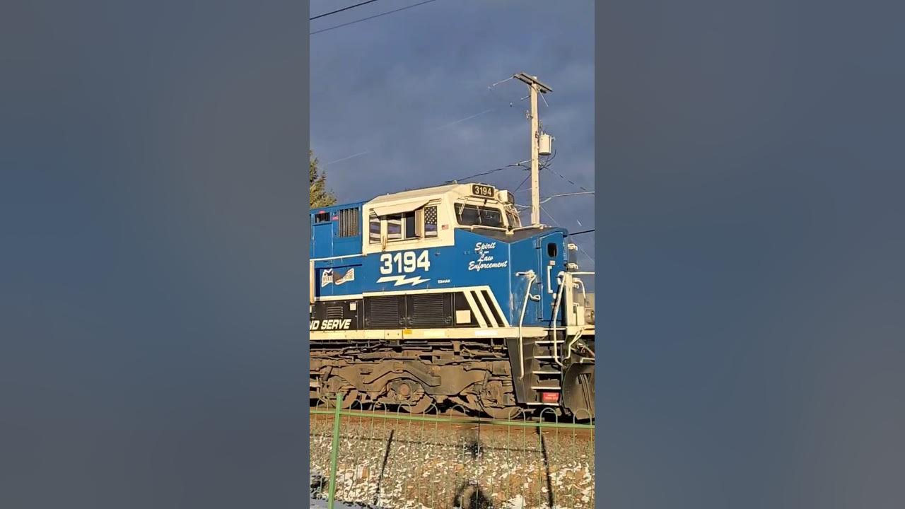 NS 6K4 with CSXT 3194 (Spirit of our Law Enforcement) - YouTube