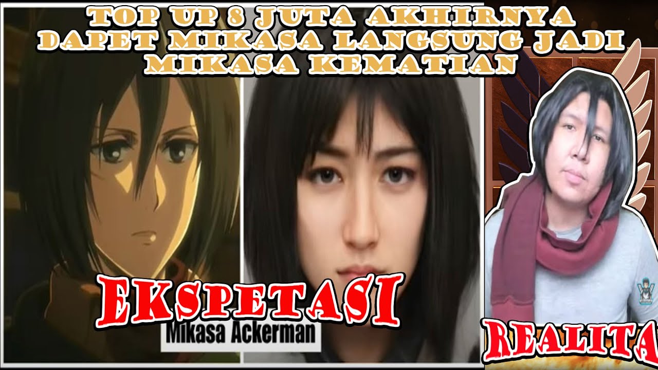 BRANDO ACKERMAN DRAMA KEMATIAN - WINDAH BASUDARA COSPLAY MIKASA KEMATIAN!!! - YouTube