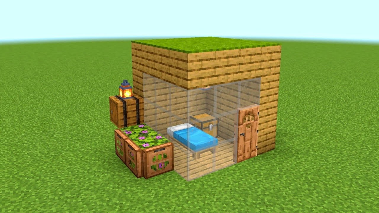 how to build a small survival house in Minecraft/ Minecraft house ...
