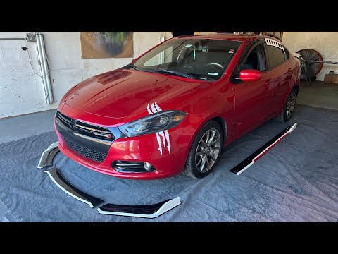 Installing a side skirt on a car
