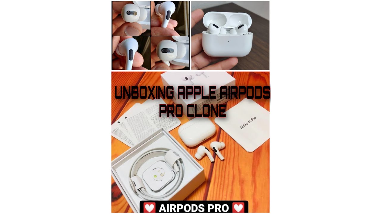 Unboxing Apple AirPods Pro Clone|7A Master Copy|A1 Sound Quality|₹3500 ...