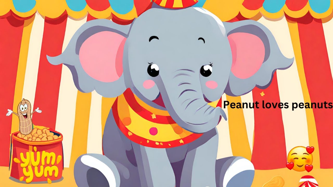 Peanut's love for peanuts|elephant animated story for kids|bedtimestory ...
