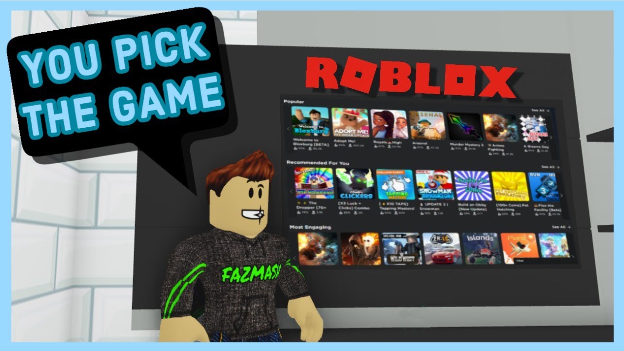 🔴LIVE - PLAYING ROBLOX WITH FANS - YOU CHOOSE THE GAME - ROBLOX - YouTube
