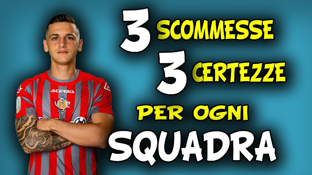 3 CERTEZZE e 3 SCOMMESSE al FANTACALCIO per ogni SQUADRA di SERIE A ...