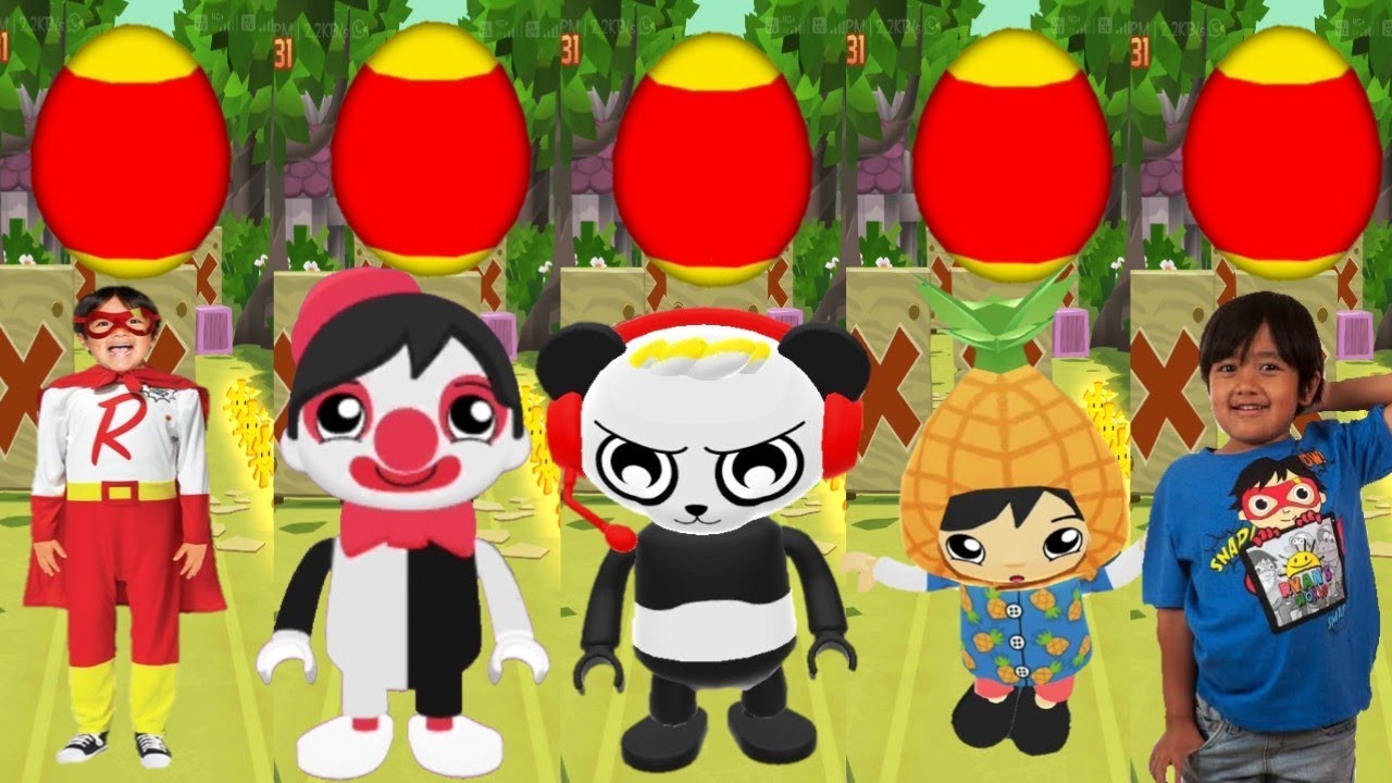 Tag with Ryan - Combo Panda vs Pineapple Ryan vs Ryan the Clown vs ...