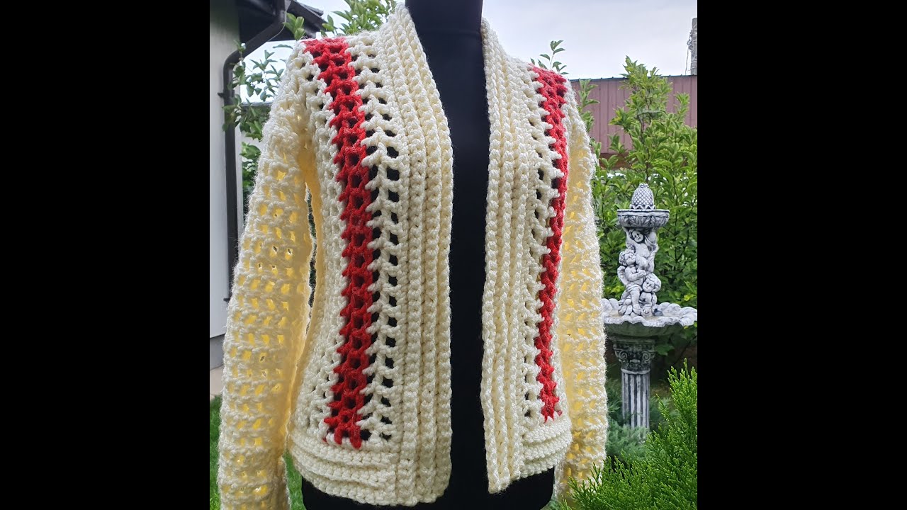 How to Crochet a great jacket / Pattern&Tutorial DIY - YouTube