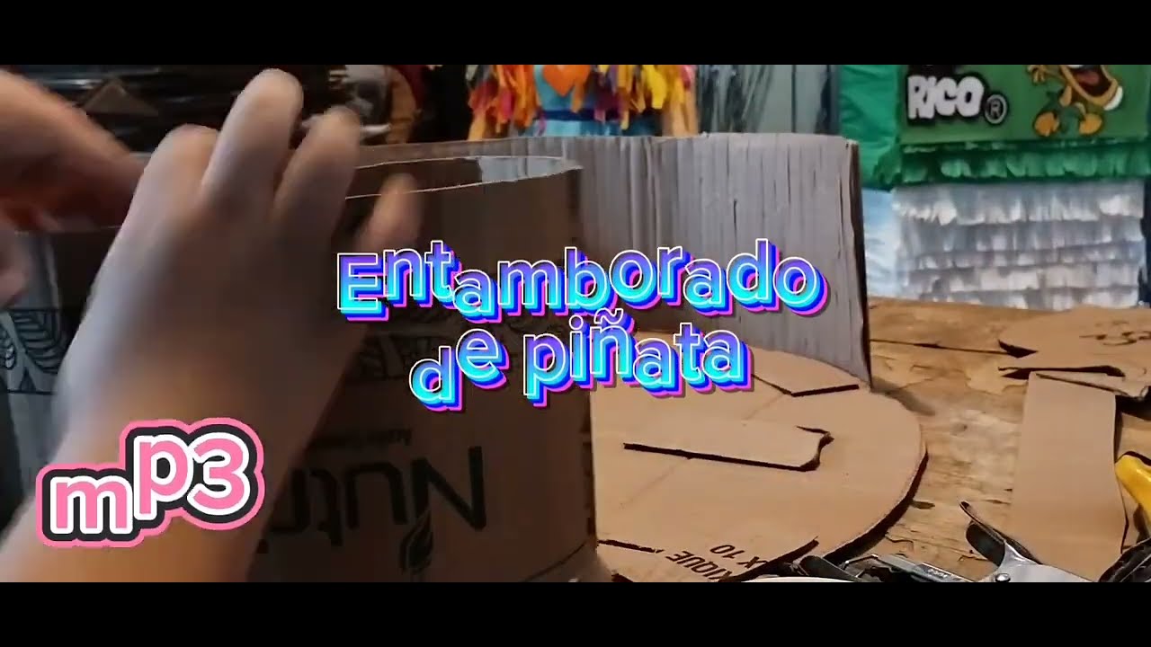 ENTAMBORADO Y ENPAPELADO DE piñata redonda - YouTube
