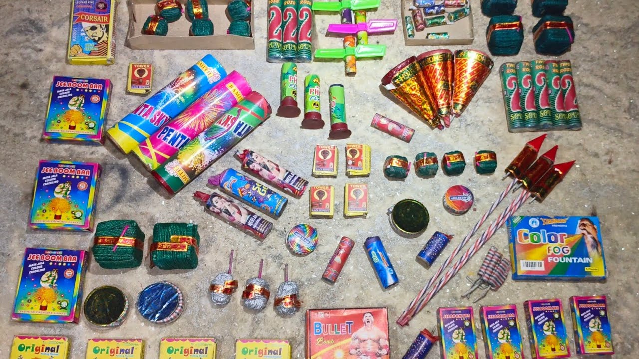Unique Types Of Diwali Crackers Testing 2025 | New Diwali Fireworks ...