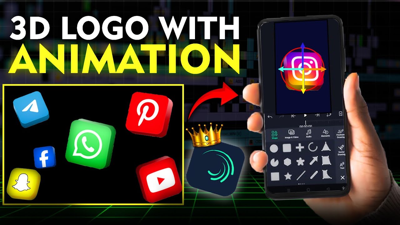 How To Make 3D Logo In Alight motion 🔥 (Alight Motion Editing Tutorial 👌) - YouTube