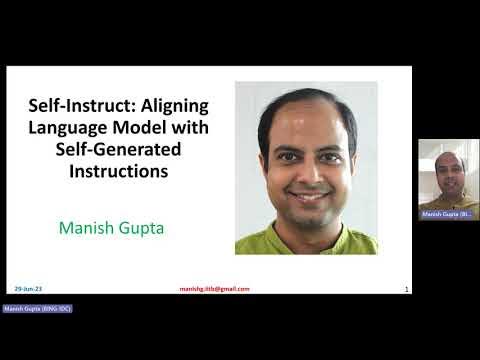 Self Instruct: Aligning Language Model with Self Generated Instructions - YouTube