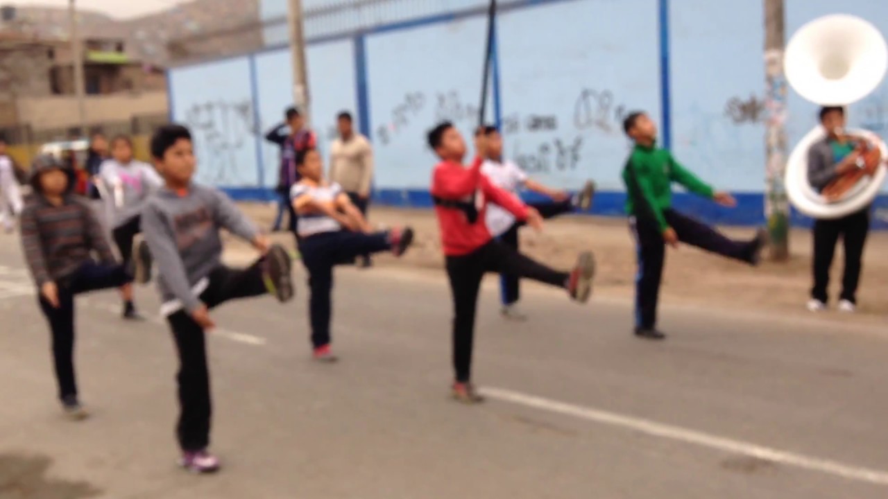 BANDA, ESCOLTA, BATALLON 2015 PRIMARIA COLEGIO MALTA - YouTube