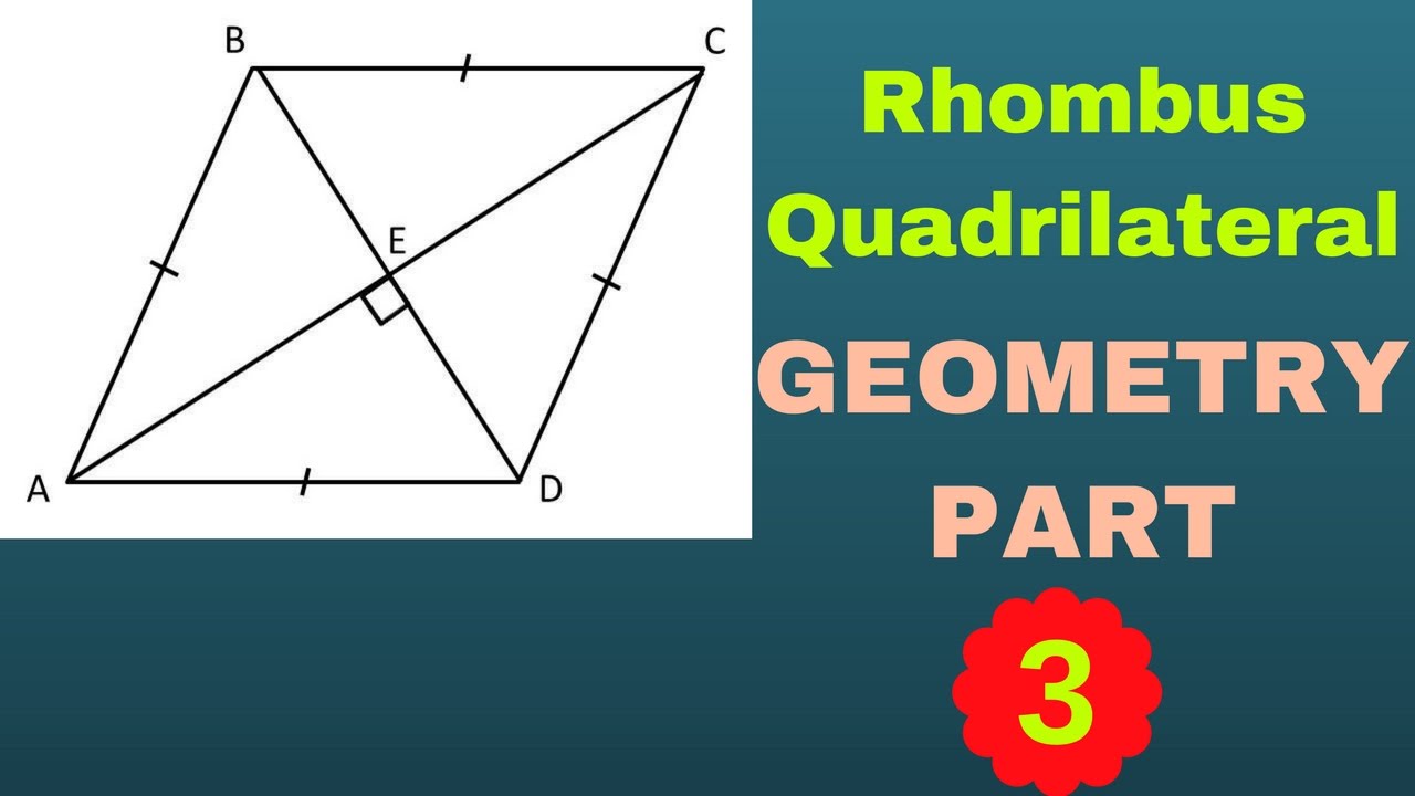 Quadrilateral - Rhombus Part -3 (Geometry) for SSC , CAT , CPO ...