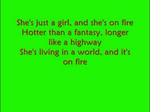 Girl on Fire - Lyrics - YouTube