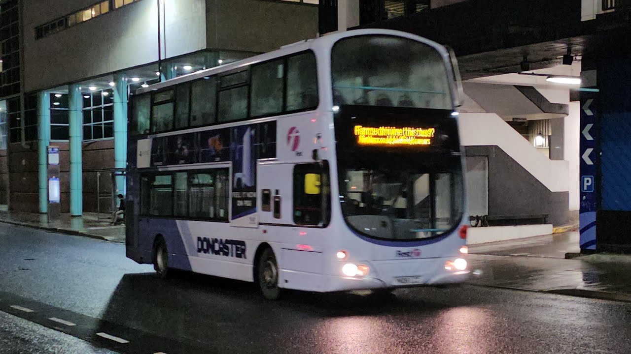 First Bus Doncaster 37243 X First Glagow At Sheffield Going Back To ...