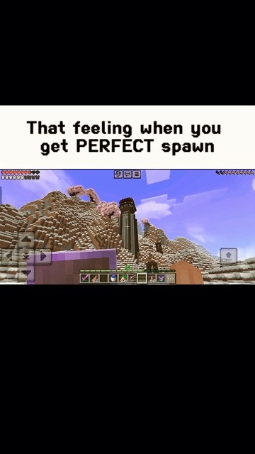 perfect spawn #minecraft #trending #memes - YouTube