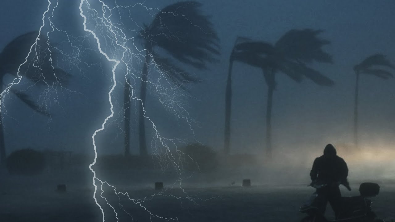 💤Sleep Well Instantly with Hurricane, Heavy Thunderstorm & Howling Wind ...