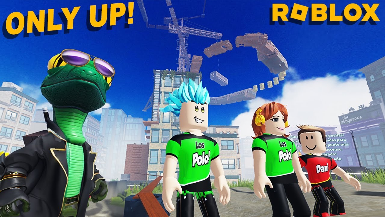 SUBE MANUEEEEL!! Los Polo en ONLY UP de ROBLOX - YouTube