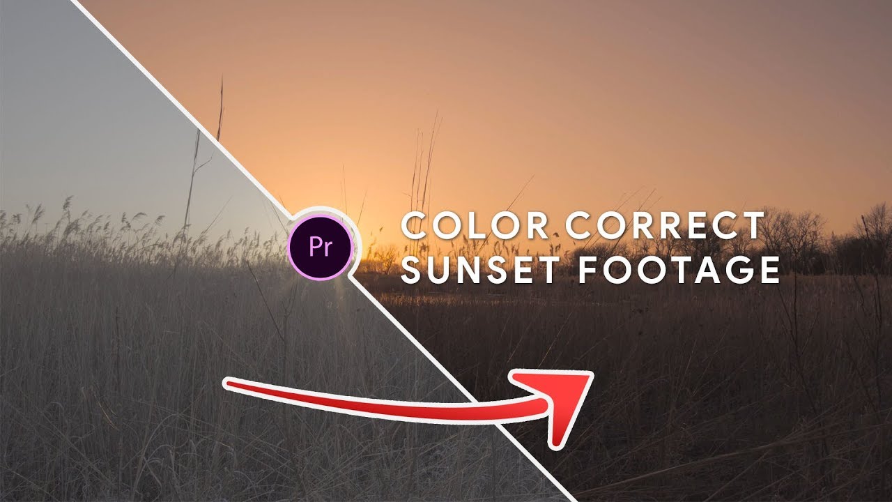 COLOR GRADE SUNSET Footage in Premiere Pro for Sony a6500 s log 3 - YouTube
