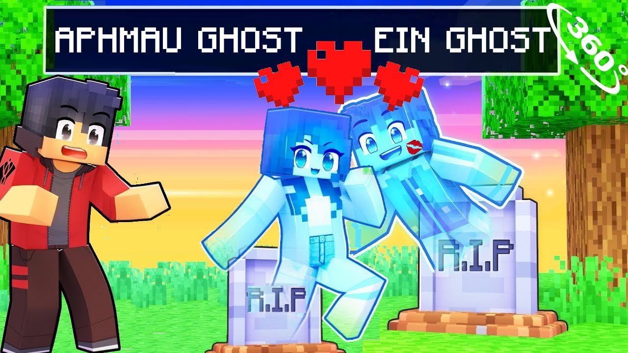 APHMAU GHOST KISSED EIN GHOST in Minecraft 360° - YouTube