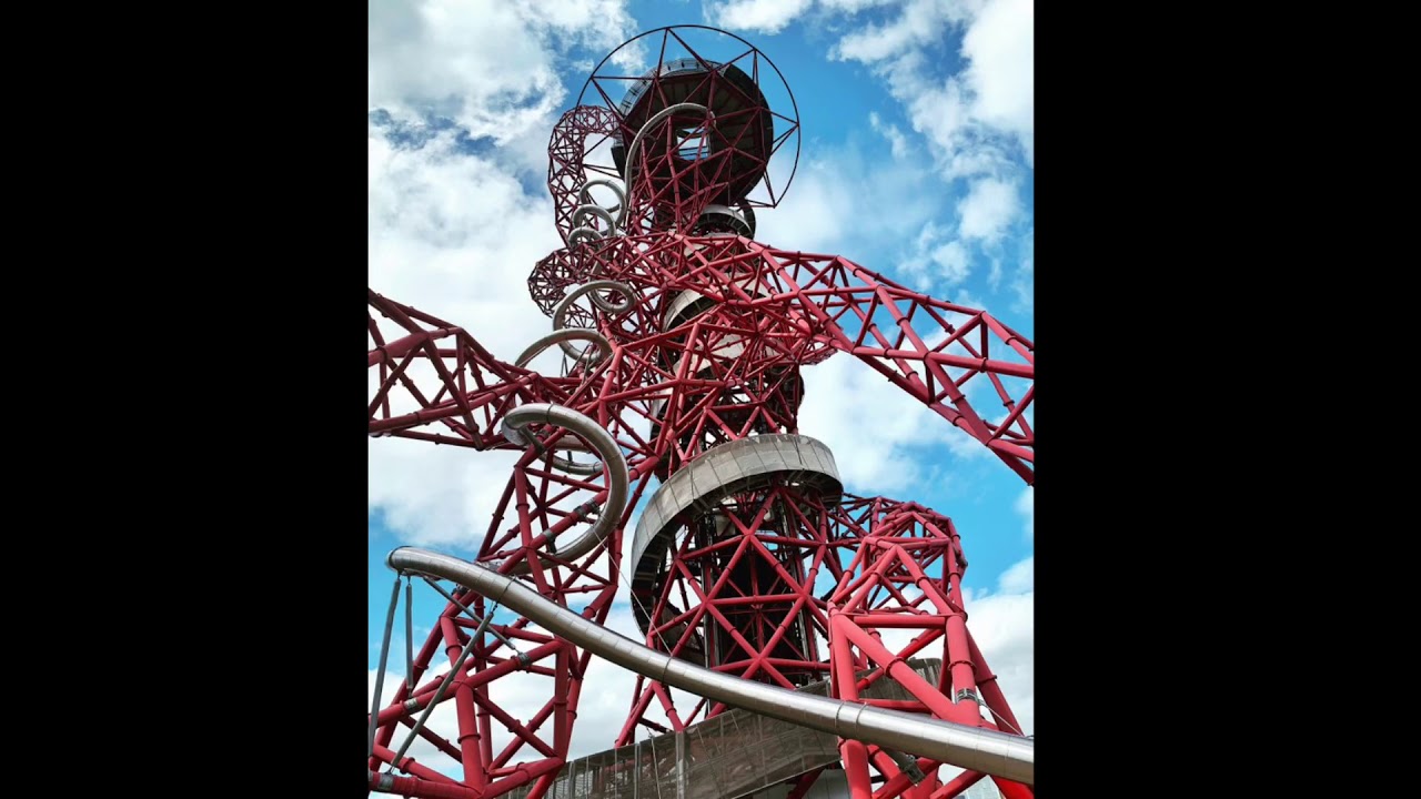 Riding the HUGE Slide in London! - YouTube