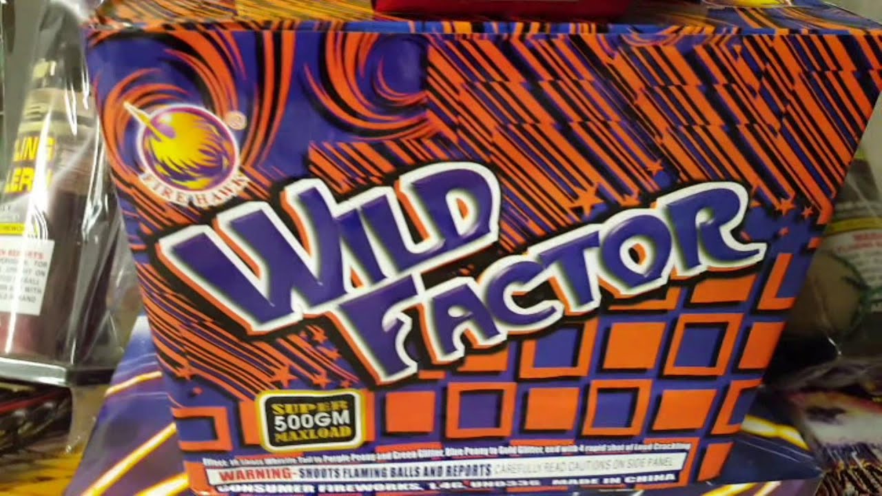 Fireworks Demo (500 Gram Cake) - Wild Factor (Firehawk) - YouTube