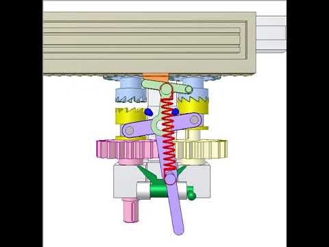 Gear-rack drive for auto reversing linear motion - YouTube