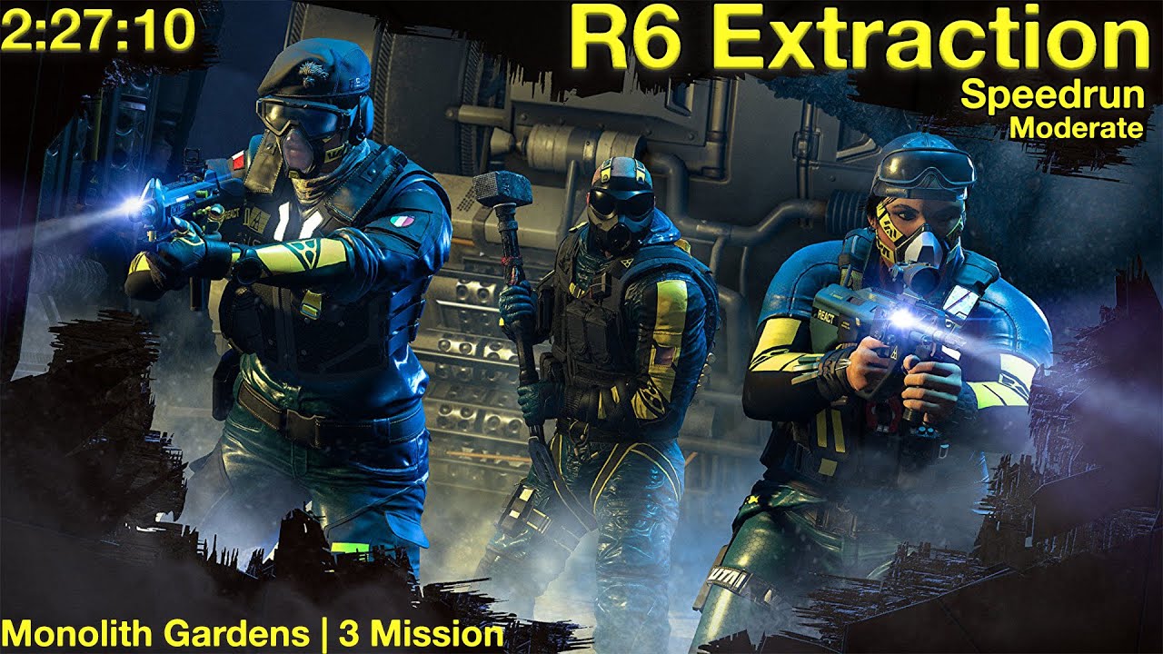 R6 Extraction - New York (Monolith Gardens - Moderate) Speed Run Solo ...