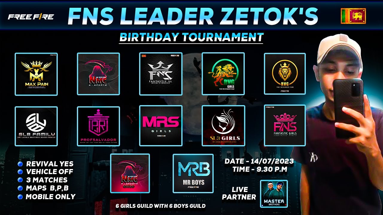 FNS LEADER ZETOK'S BIRTHDAY TOUR 😎 | Free Fire | Master - YouTube