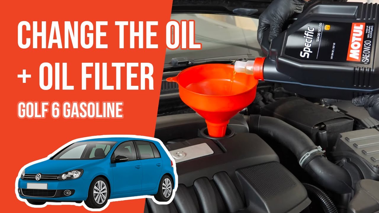 Change the oil and the oil filter Golf mk6 1.6 🛢 - YouTube